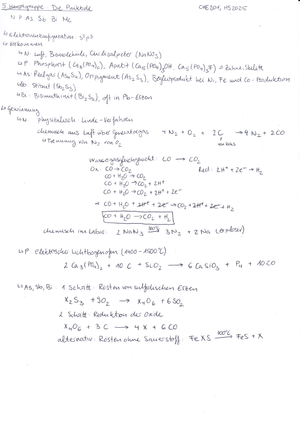 Zusammenfassung CHE 201: 5. Hauptgruppe: Pniktide - File Exchange ...